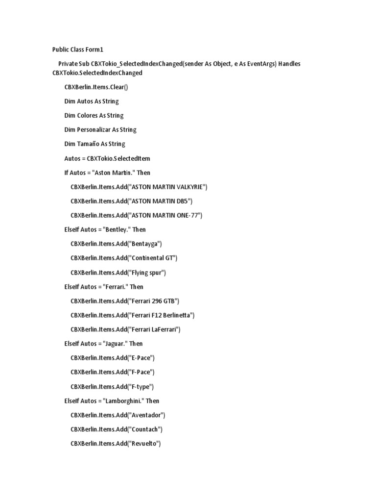 Public Class Form1 | PDF