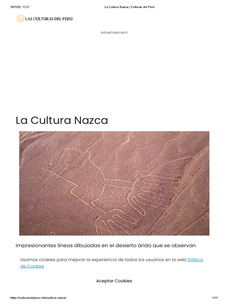 Pla Cultura Nazca - Culturas Del Perú | PDF | Ciencias sociales