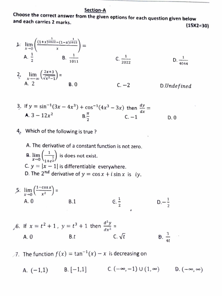 SEM-2 EST Mathematics | PDF | Cartesian Coordinate System ...