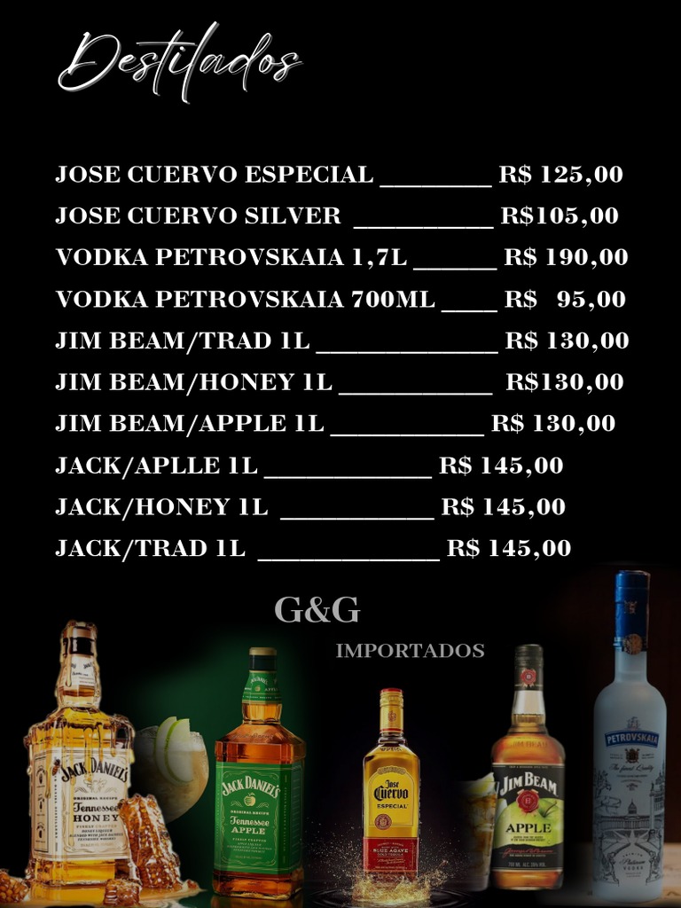 Catálogo de Bebidas | PDF