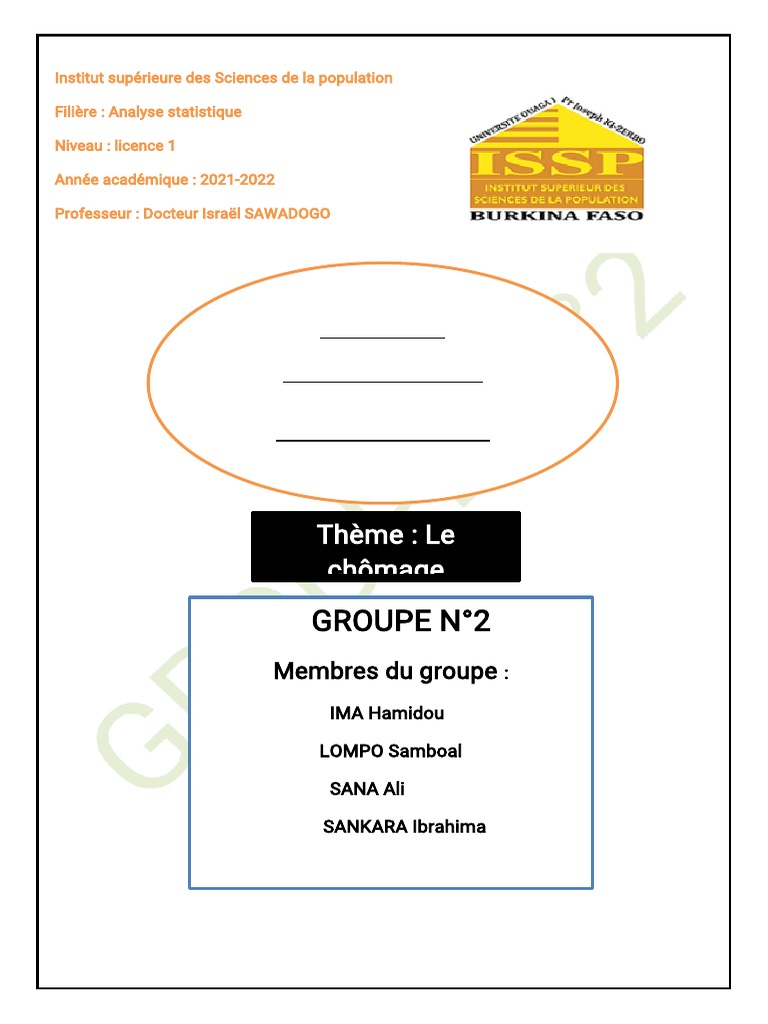 Exposé Sur Le Chômage | PDF