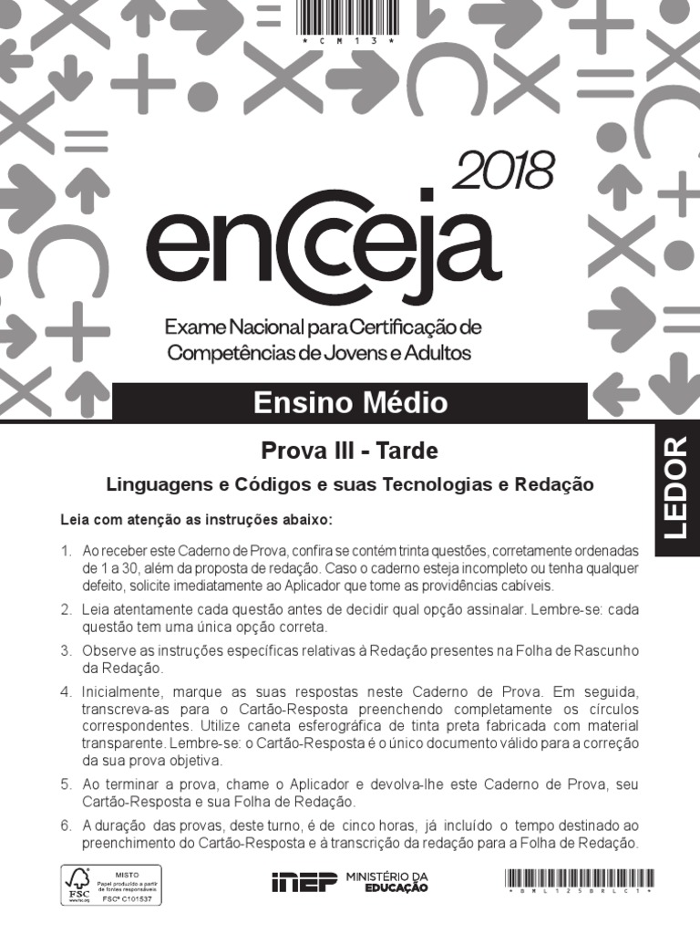 Medio Linguagens Codigos Ledor | PDF