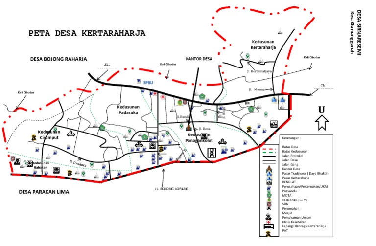 Peta Desa Kertaraharja Lengkap | PDF