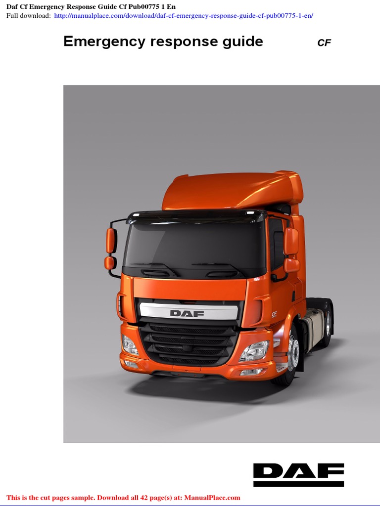 Daf Cf Emergency Response Guide Cf Pub00775 1 En | PDF