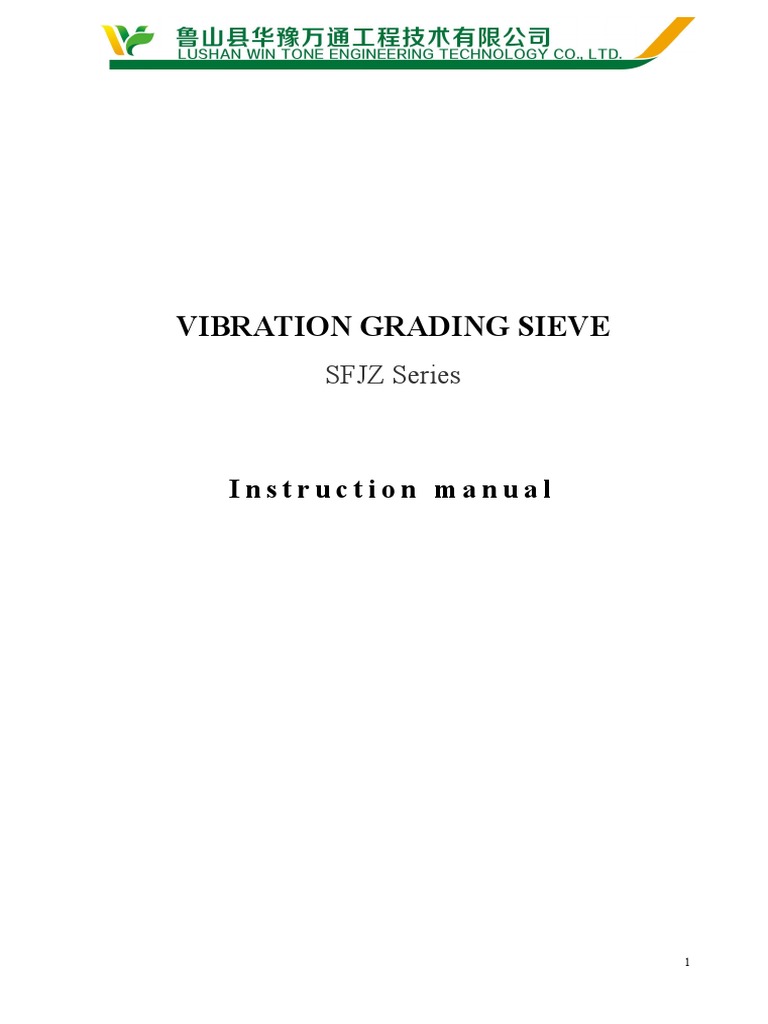 SFJZ-Vibration Grading Sieve | PDF