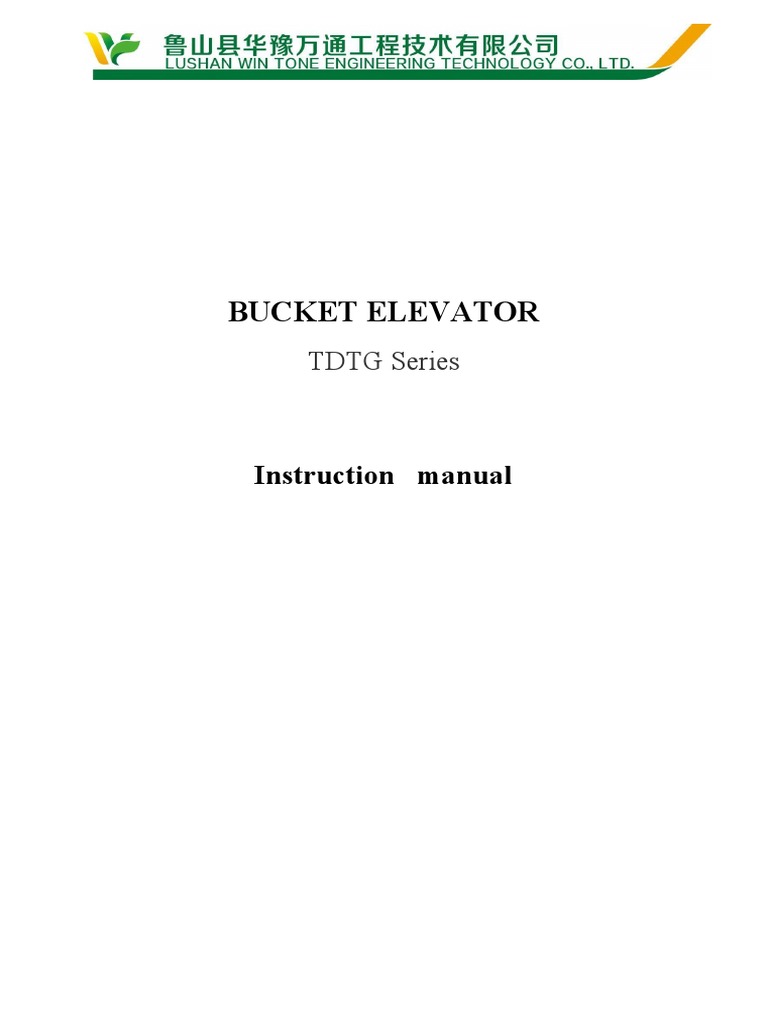 TDTG Bucket Elevator | PDF | Elevator | Belt (Mechanical)