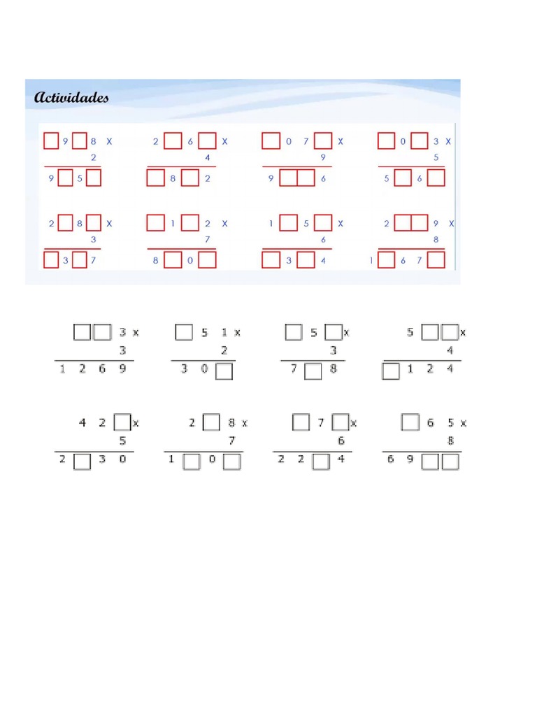 Criptograma de Multiplicacion | PDF
