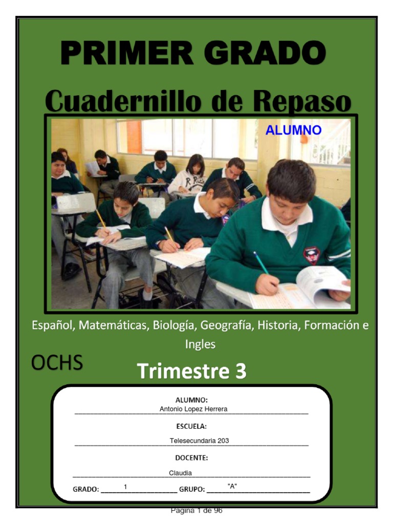 Cuadernillo de Repaso Alumno | PDF