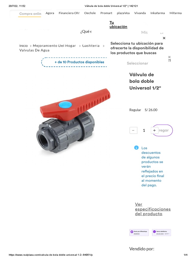 Válvula de bola doble Universal 1_2_ _ 142121 | PDF | Bienes manufacturados | Ingeniería mecánica