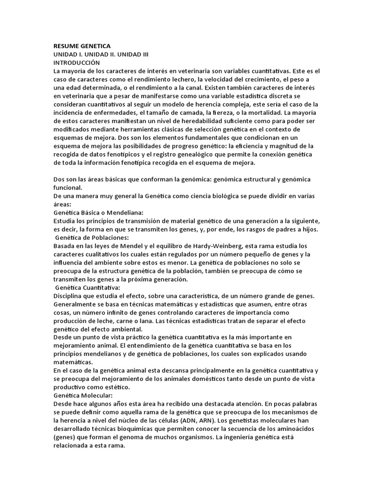 Fundamentos de Genética en Veterinaria | PDF | Dominancia (Genética ...