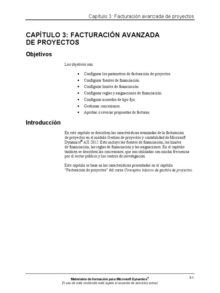 Microsoft Dynamics Ax 2012 - Configuración Proyectos 03 | PDF Microsoft Dynamics Ax 2012 - Configuración Proyectos 03 | PDF
