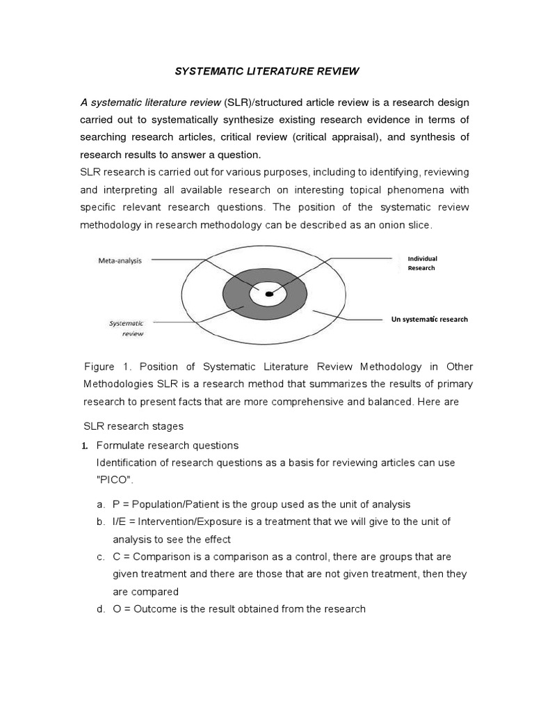 Systematic Literature Review | PDF | Systematic Review | Scientific Method