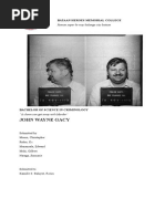 John Wayne Gacy: A Case Study Analysis | PDF | Serial Killer | Crimes