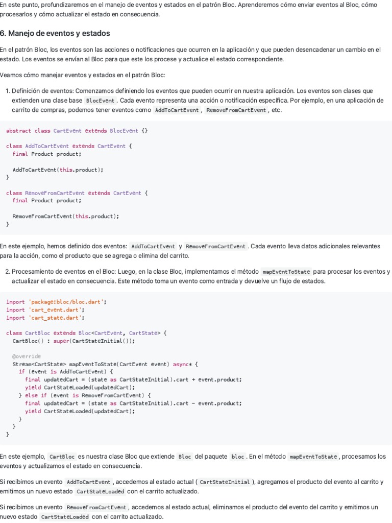 Manejo de Eventos y Estados | PDF | Ingeniería de Sistemas | Informática