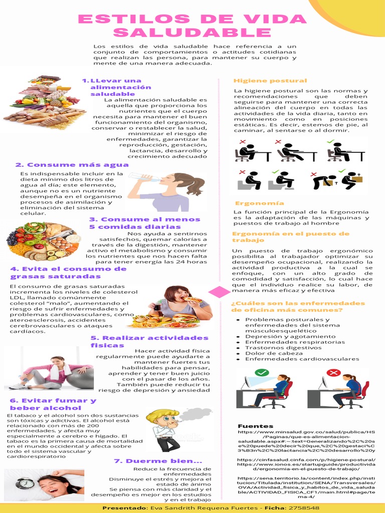 Infografía Estilo Saludable - GA1-230101507-AA2-EV01 | PDF