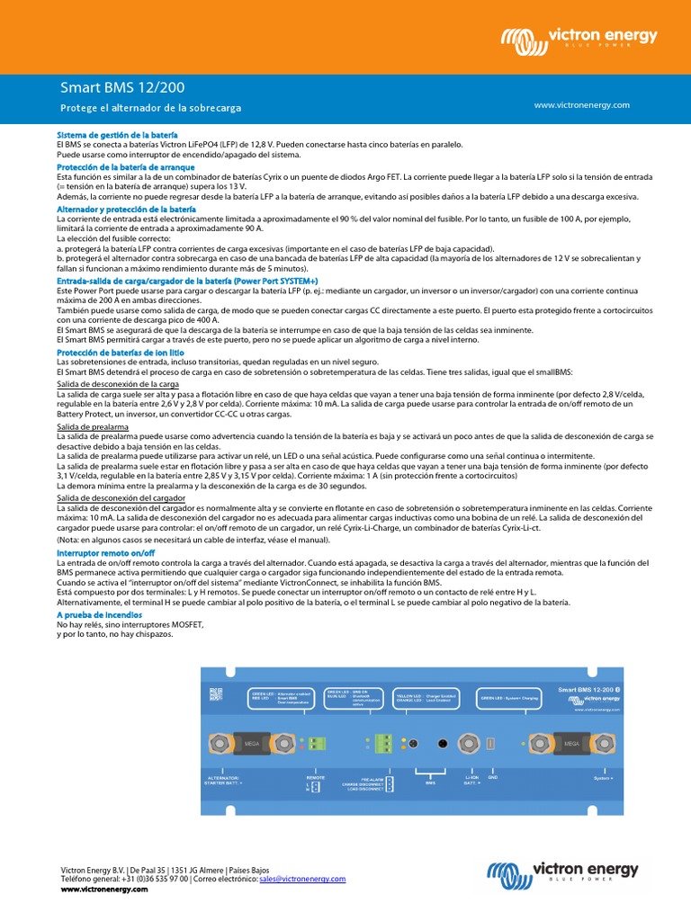 Datasheet Smart BMS 12 200 ES | PDF