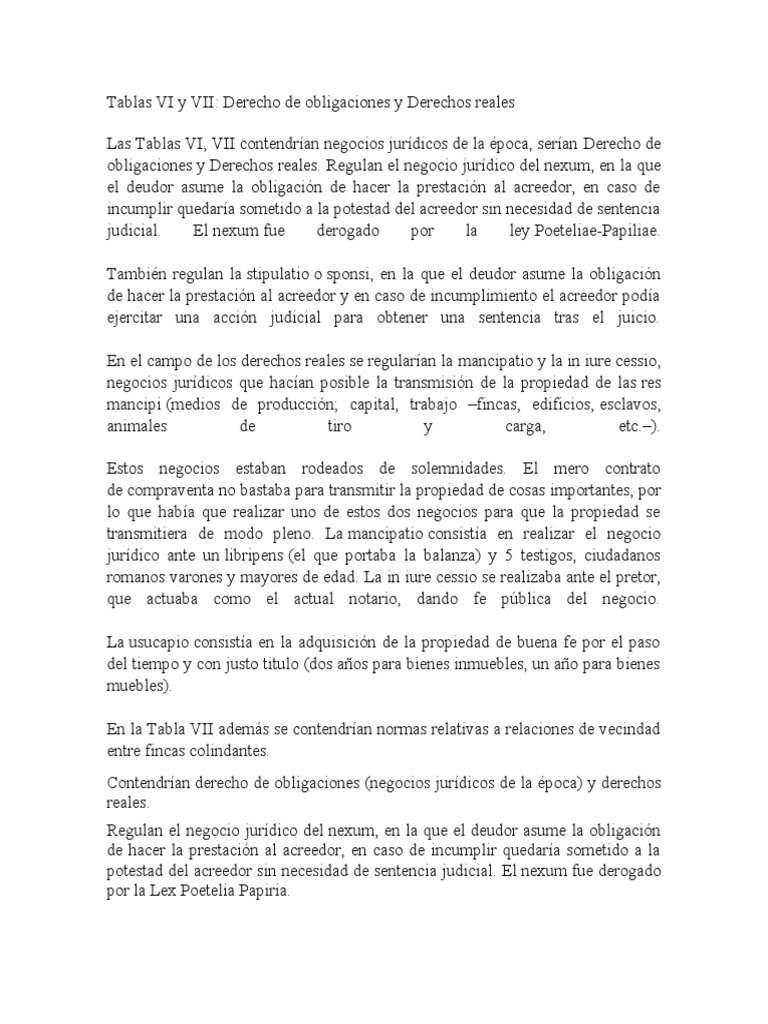 Tablas VI y VII | PDF | Propiedad | Justicia