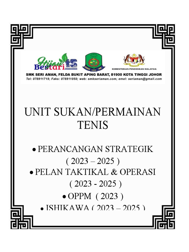 2023 - Perancangan Strategik Tenis 2023-2025 | PDF