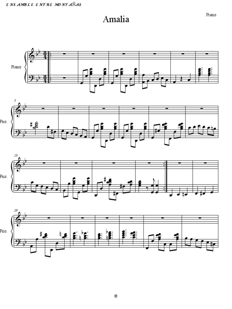 Amalia Piano. | PDF