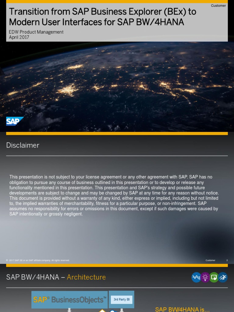 Sap Bw4hana Bex Transition V2 Pdf Cloud Computing Data Management