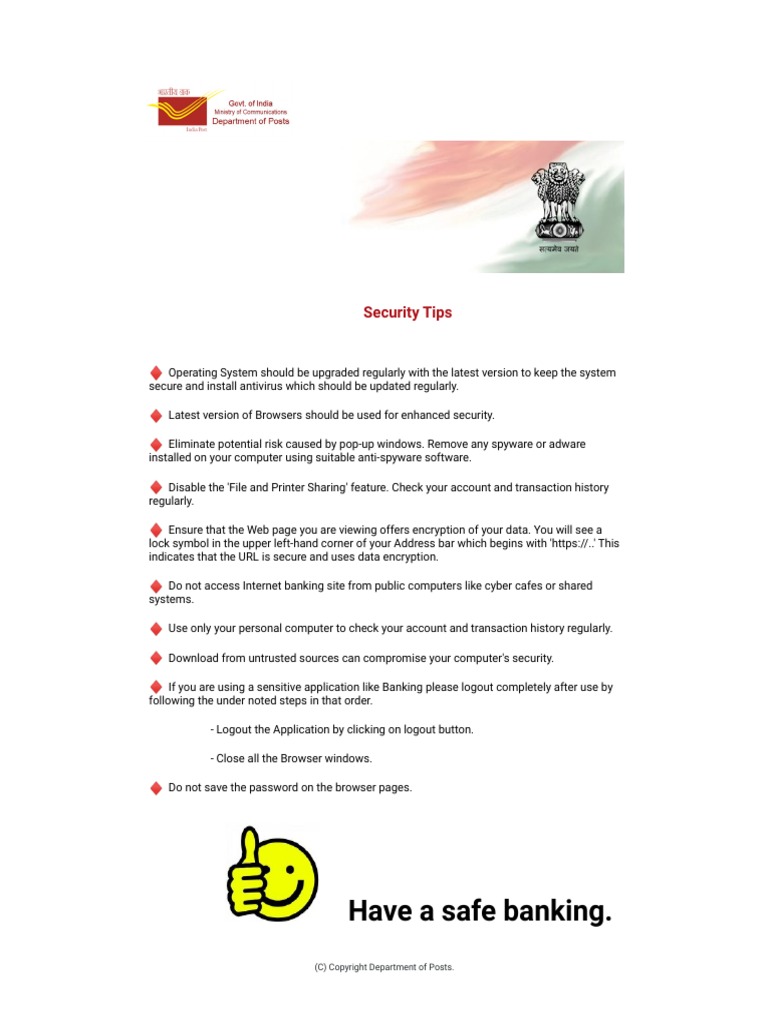 Security Tips - DOP | PDF