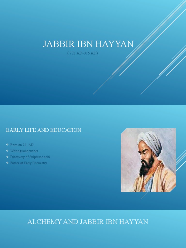 Jabbir Ibn Hayyan | PDF