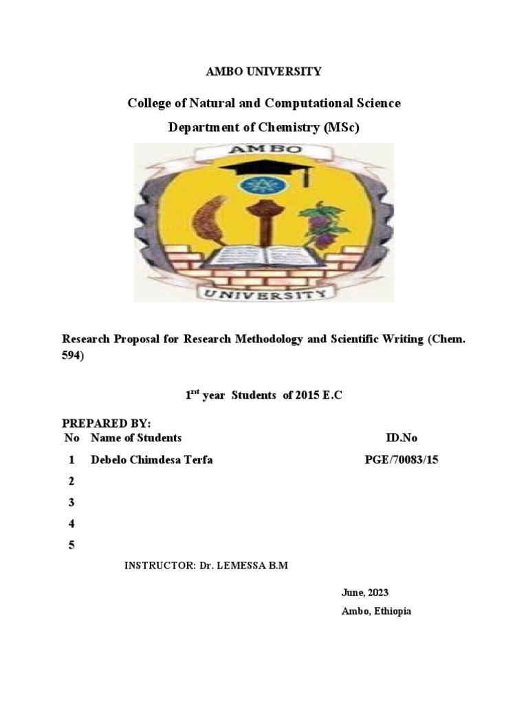 Ambo Proposal | PDF | Nanoparticle | Nanotechnology