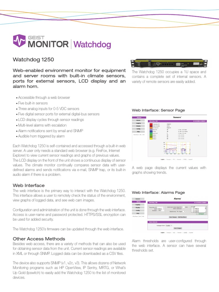 Watchdog 1250 | PDF | World Wide Web | Internet & Web