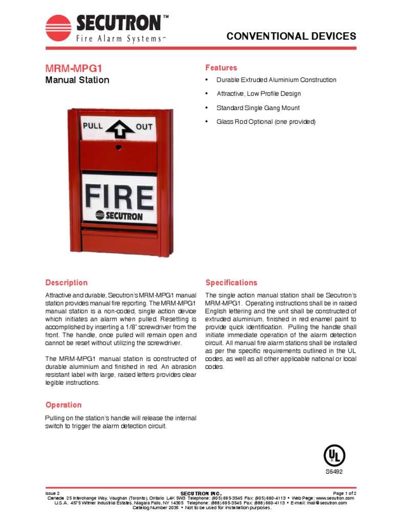 FICHA TECNICA ESTACION MANUAL MRM-MPG1 - Manual - Station | PDF ...