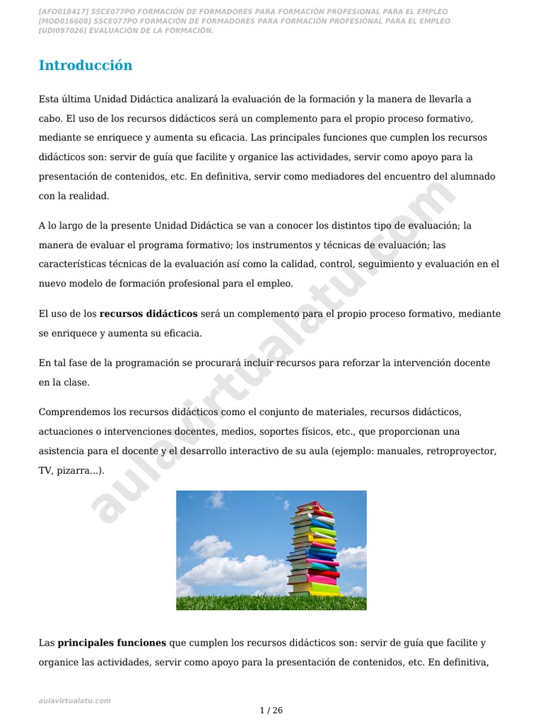 Evaluación de La Formación. | PDF | Evaluación | Cuestionario