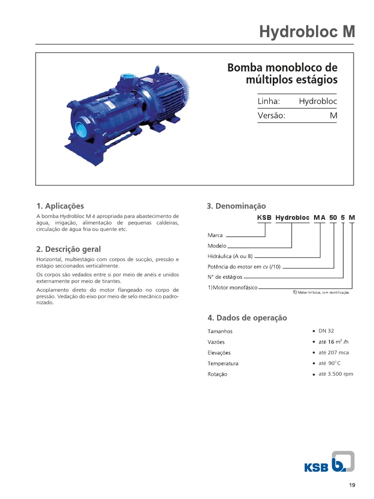 KSB Hydrobloc M | PDF