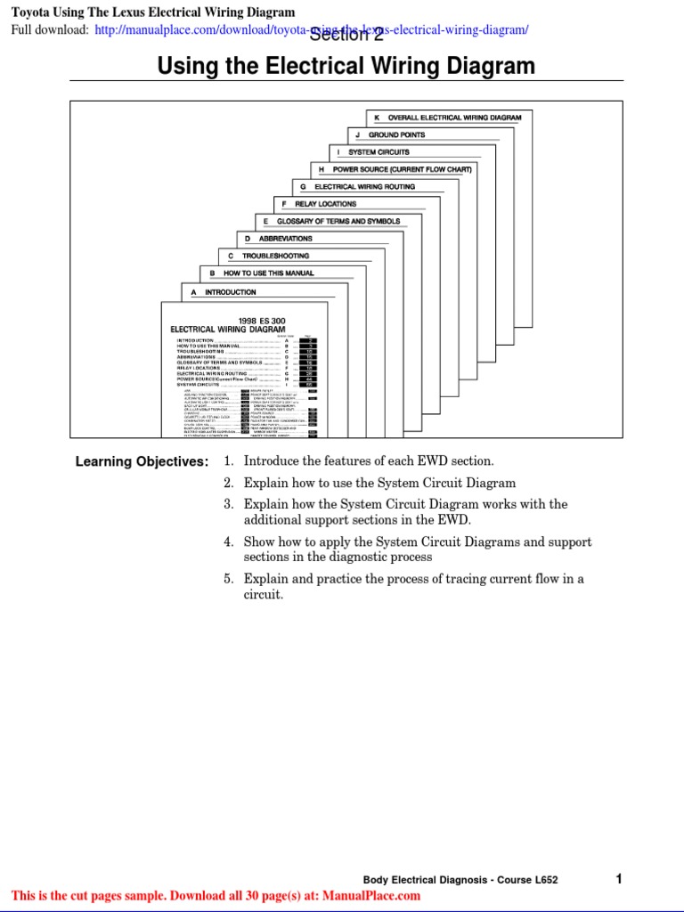 Toyota Using the Lexus Electrical Wiring Diagram | PDF | Medical ...