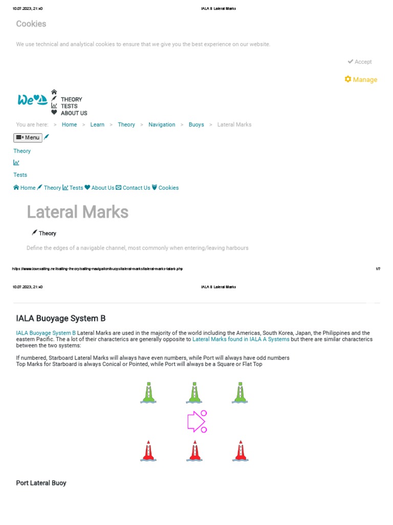 IALA B Lateral Marks | PDF