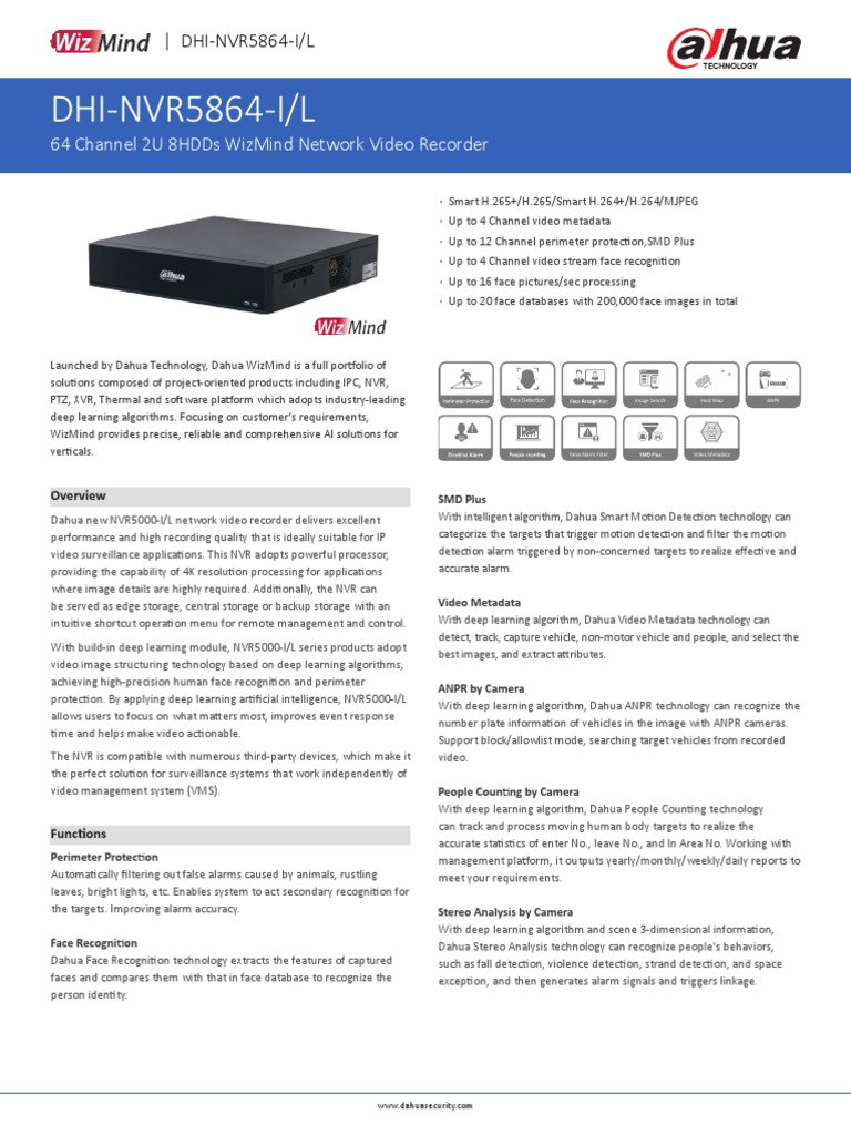 NVR5864-I L Datasheet 20210928 | PDF