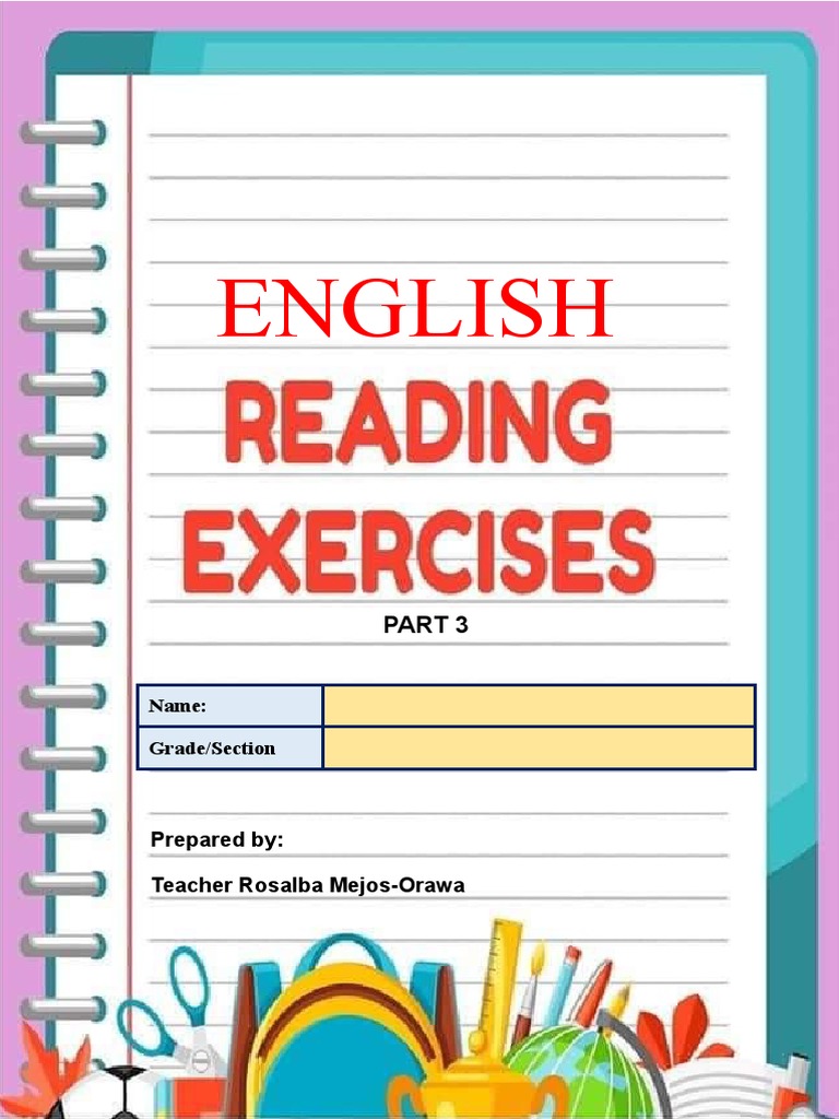 Phil-Iri Reading Booklet English Part 3 | PDF | Laughter | Coral Reef