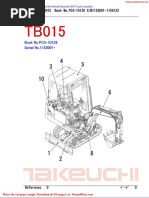 Takeuchi Tb014 and Tb016 Parts Manual | PDF | Piston | Equipment