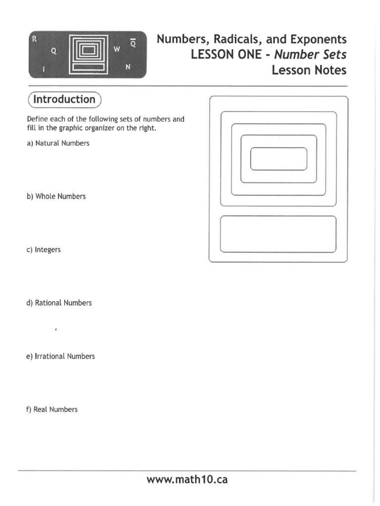 Real Numbers - Student Notes 2023 | PDF