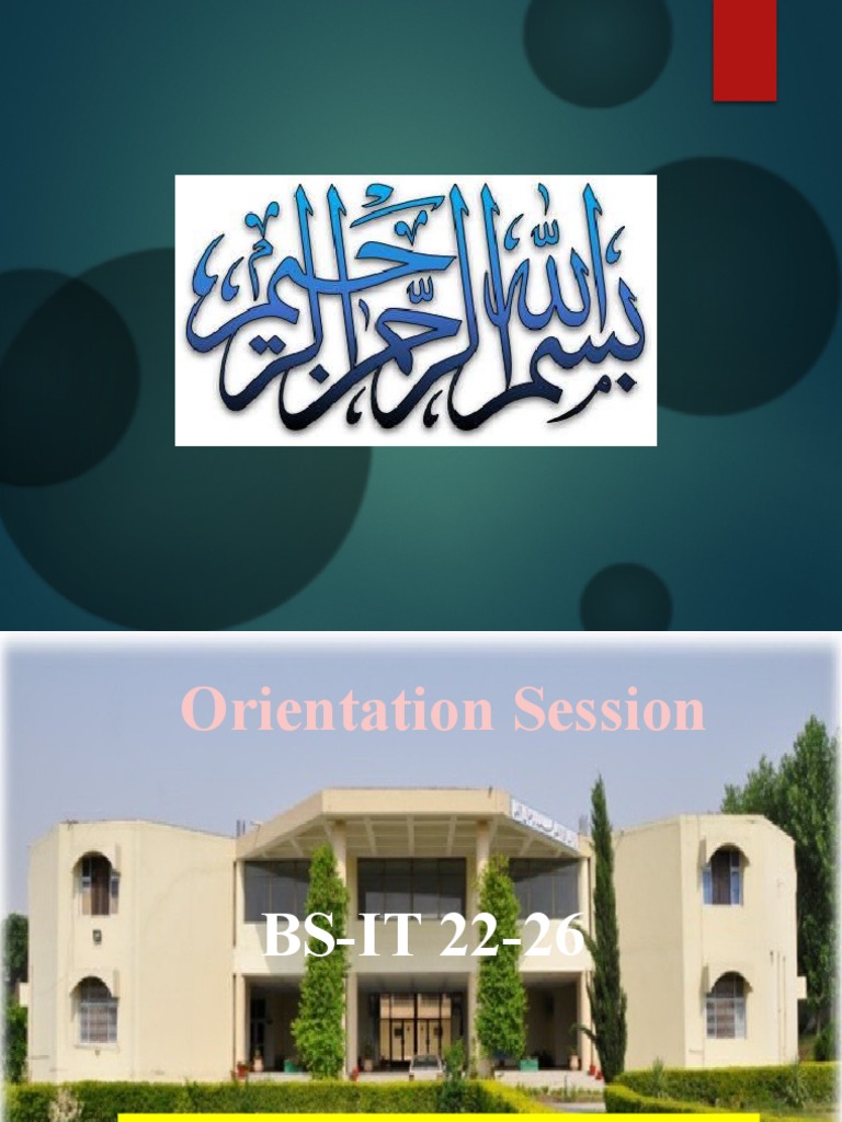 BS IT 2022 2026 Orientation | PDF | Course Credit | Computing