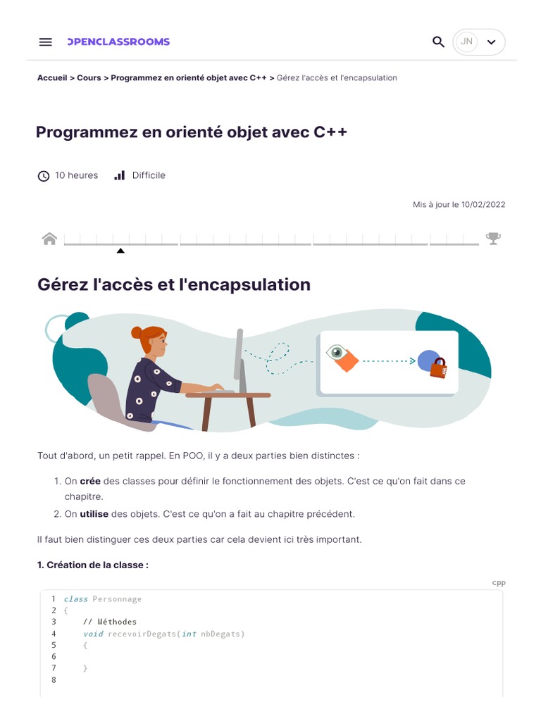 POO C++ - 3 - OpenClassrooms | Download grátis PDF | C ...