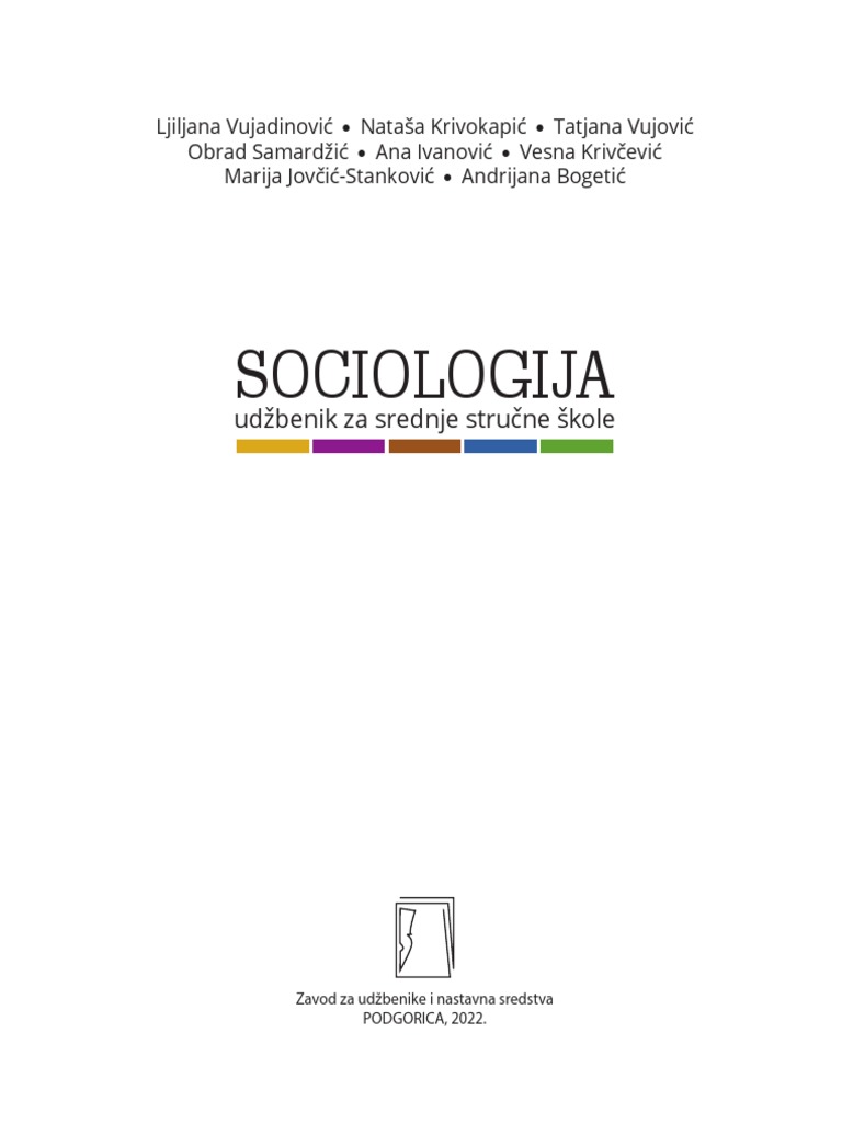 Sociologija Za Srednje Strucne Skole (Unutra) - 0 | PDF