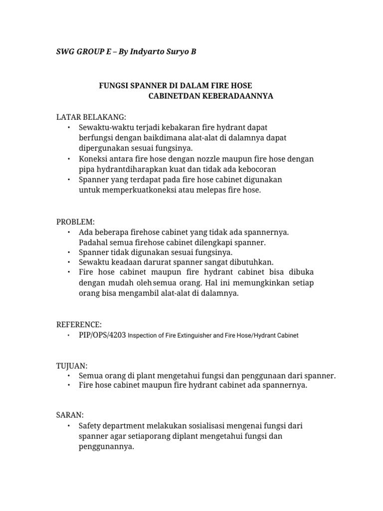 Fungsi Spanner by Suryo | PDF | Teknologi & Rekayasa