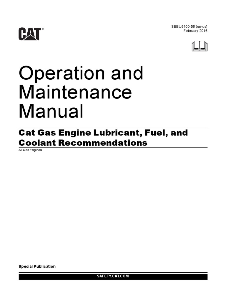 OEM Cat Gas Engine Lubricant, Fuel, Cooland | PDF