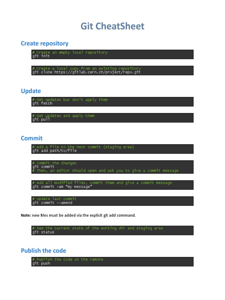 Ultimate Git Cheatsheet For Beginner's | PDF | Utility Software | Information Technology