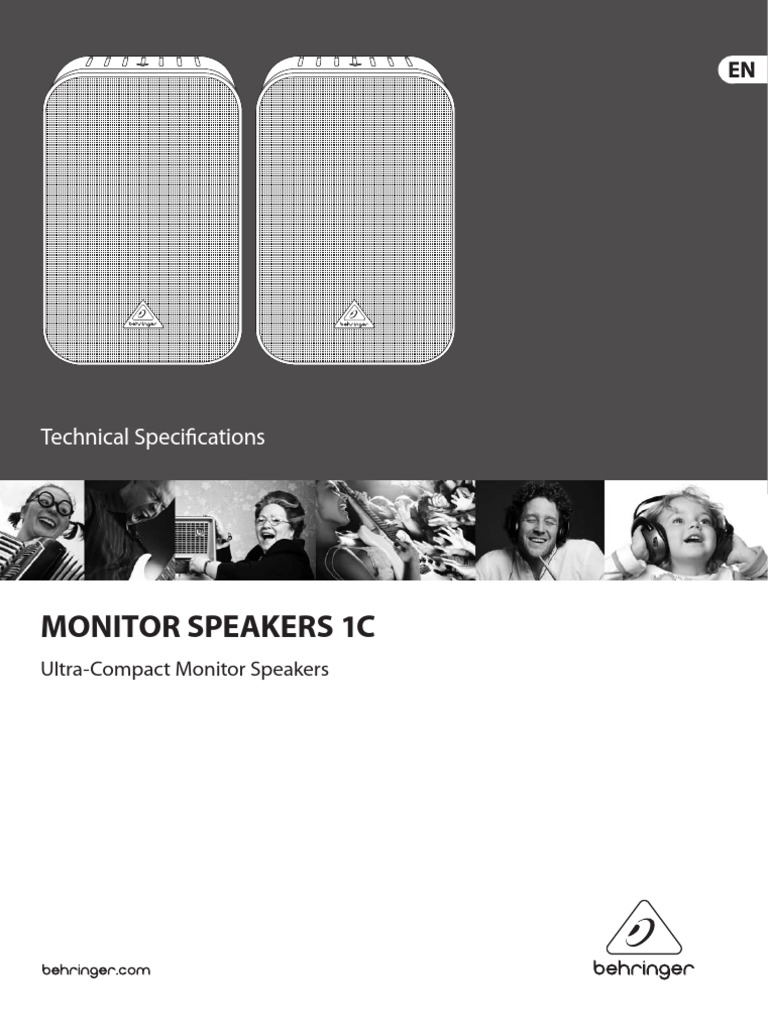 Monitor Speakers 1c Datasheet | PDF | Loudspeaker | Computer Engineering