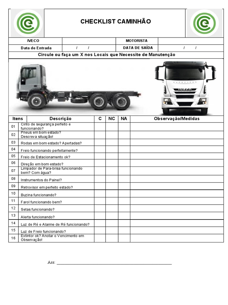 Checklist IVECO | PDF