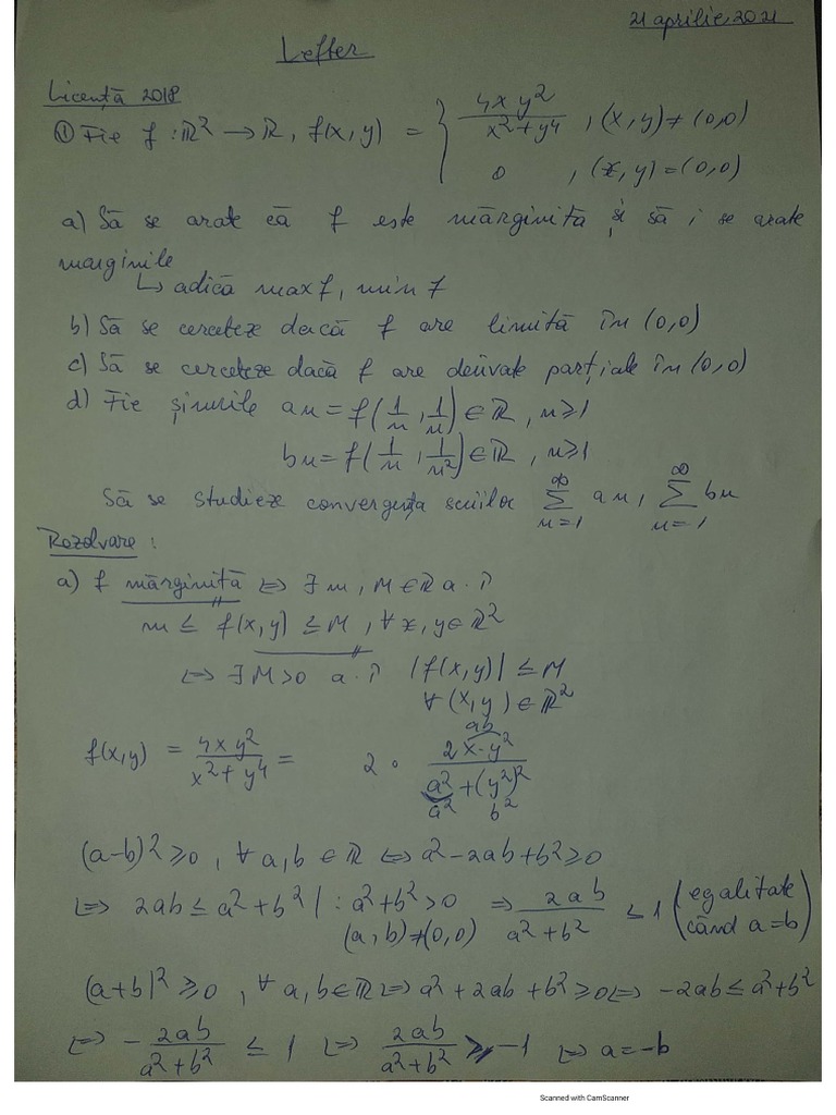Exercitii - Functii R K - Analiza Matematica | PDF