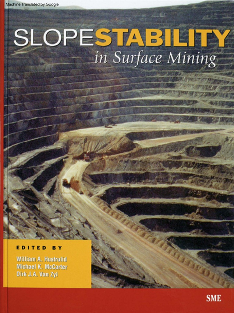 Slope Stability in Surface Mining - Hustrulid (1) - TRADUCIDO | PDF