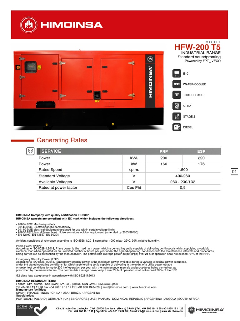 HFW 200 T5 | PDF | Electrical Engineering | Electricity