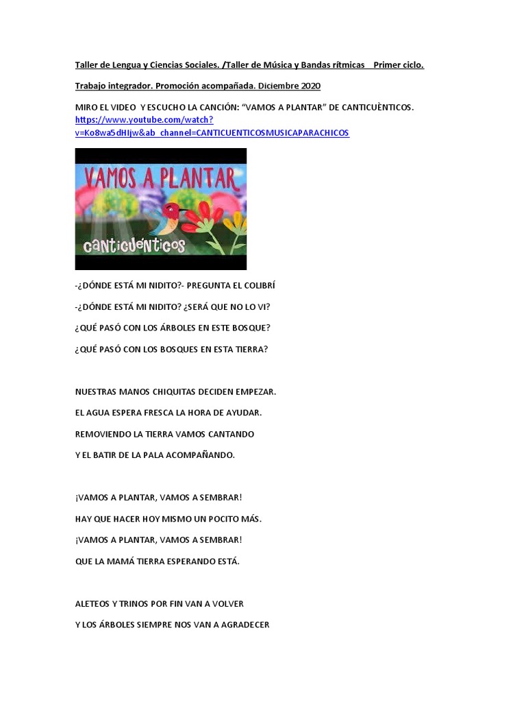 Vamos A Plantar. | PDF