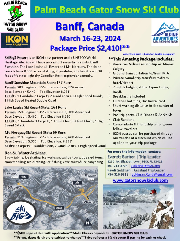 2024 Banff Flyer | PDF | Snow | Outdoor Recreation